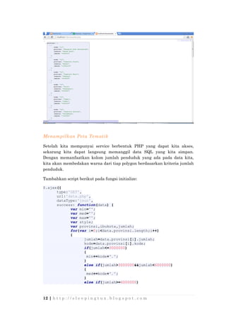 Web gis peta interaktif jumlah penduduk | PDF