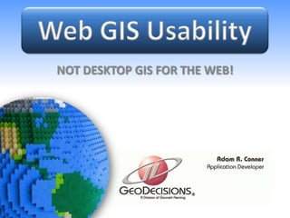 Web GIS Usability | PPTX | Web Development | Internet