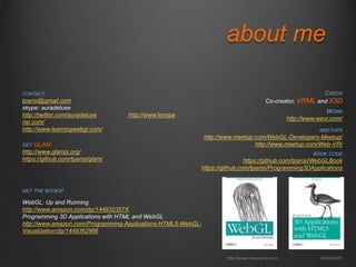 WebGL: The Next Generation | PPTX | 3-D Graphics | Computer Software and Applications