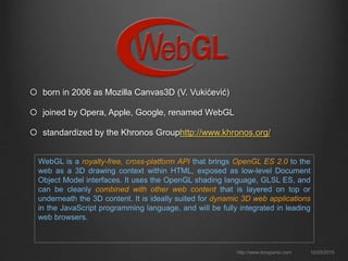 WebGL: The Next Generation | PPTX | 3-D Graphics | Computer Software ...