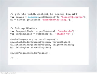 WebGL and three.js | 3-D Graphics | Computer Software and Applications
