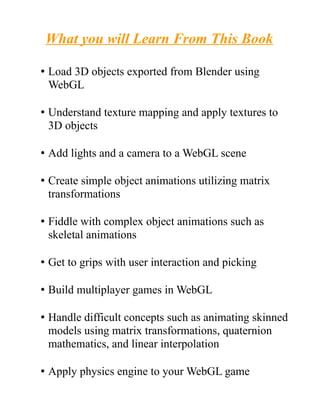 Webgl game development. | PDF