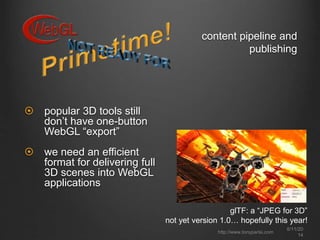 WebGL Primetime! | PPT