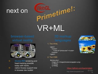 WebGL Primetime! | PPT
