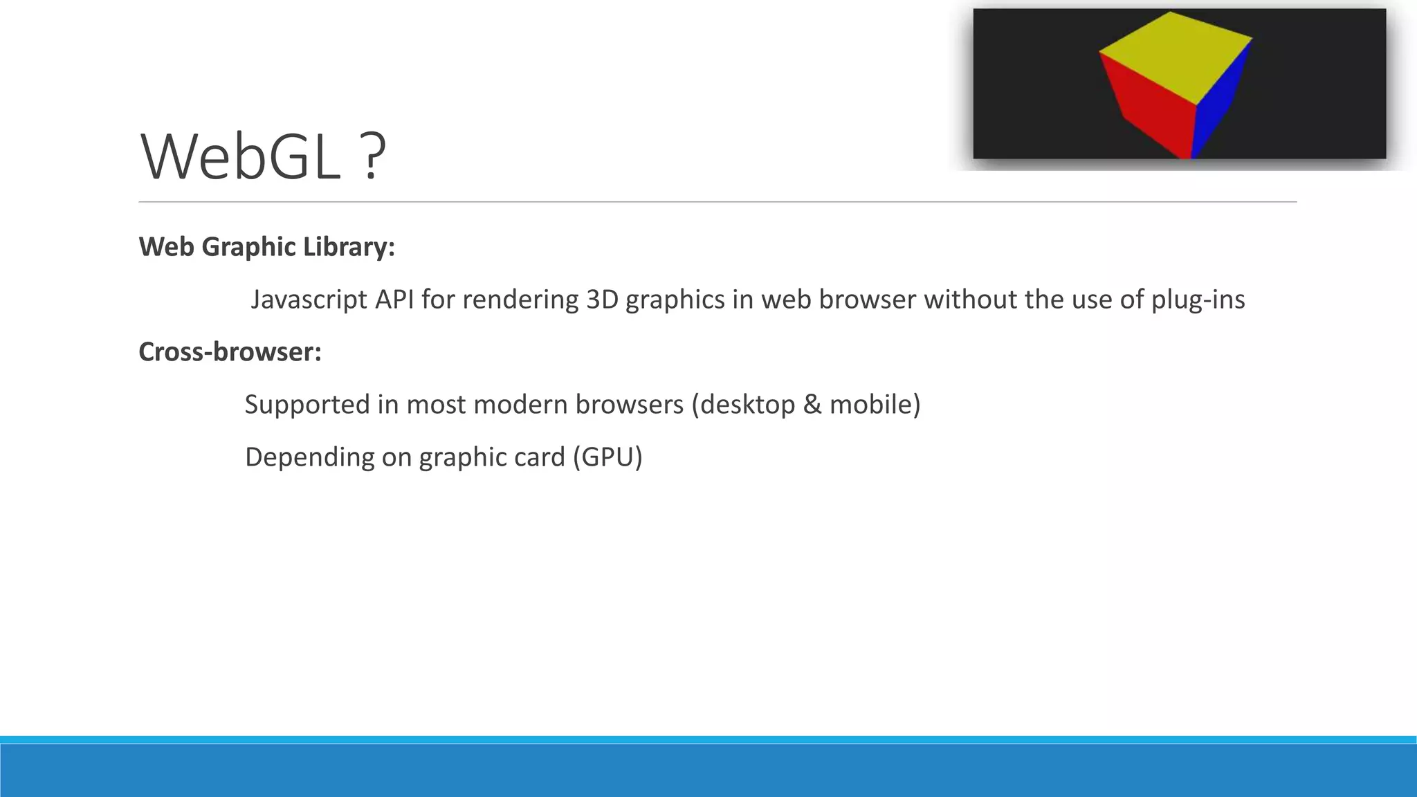 Webgl 3d Programming Pptx 3 D Graphics Computer Software And 3021