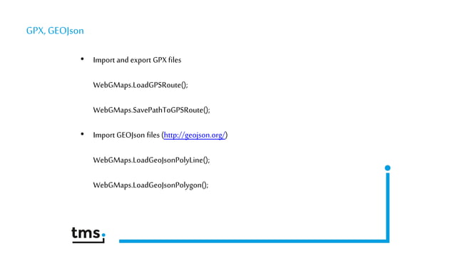 TMS Google Mapping Components | PPTX | Web Development | Internet