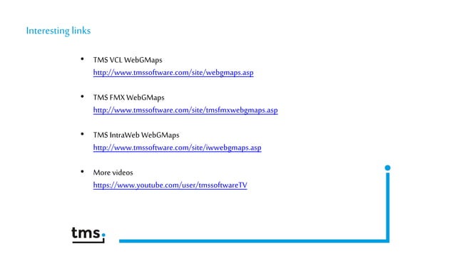 TMS Google Mapping Components | PPTX | Web Development | Internet