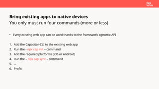 Web goes Native - iOS und Android Apps mit dem Ionic & Capacitor ...
