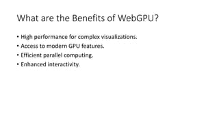 WebGPU Compute - High Performance Compute Power - The Whats and Whys | PDF