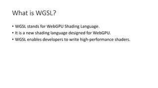WebGPU Compute - High Performance Compute Power - The Whats and Whys | PDF