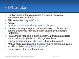 Osnovno o HTM-u | PPTX