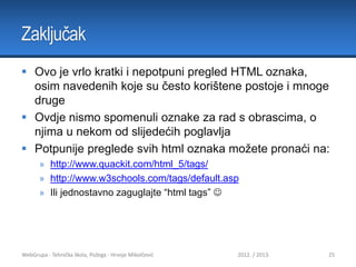 HTML oznake | PPT