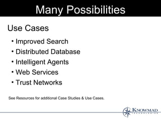 WebGUI And The Semantic Web | PPT