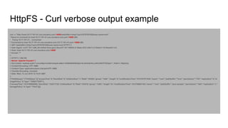 Web hdfs and httpfs | PDF