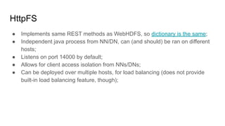 Web hdfs and httpfs | PDF