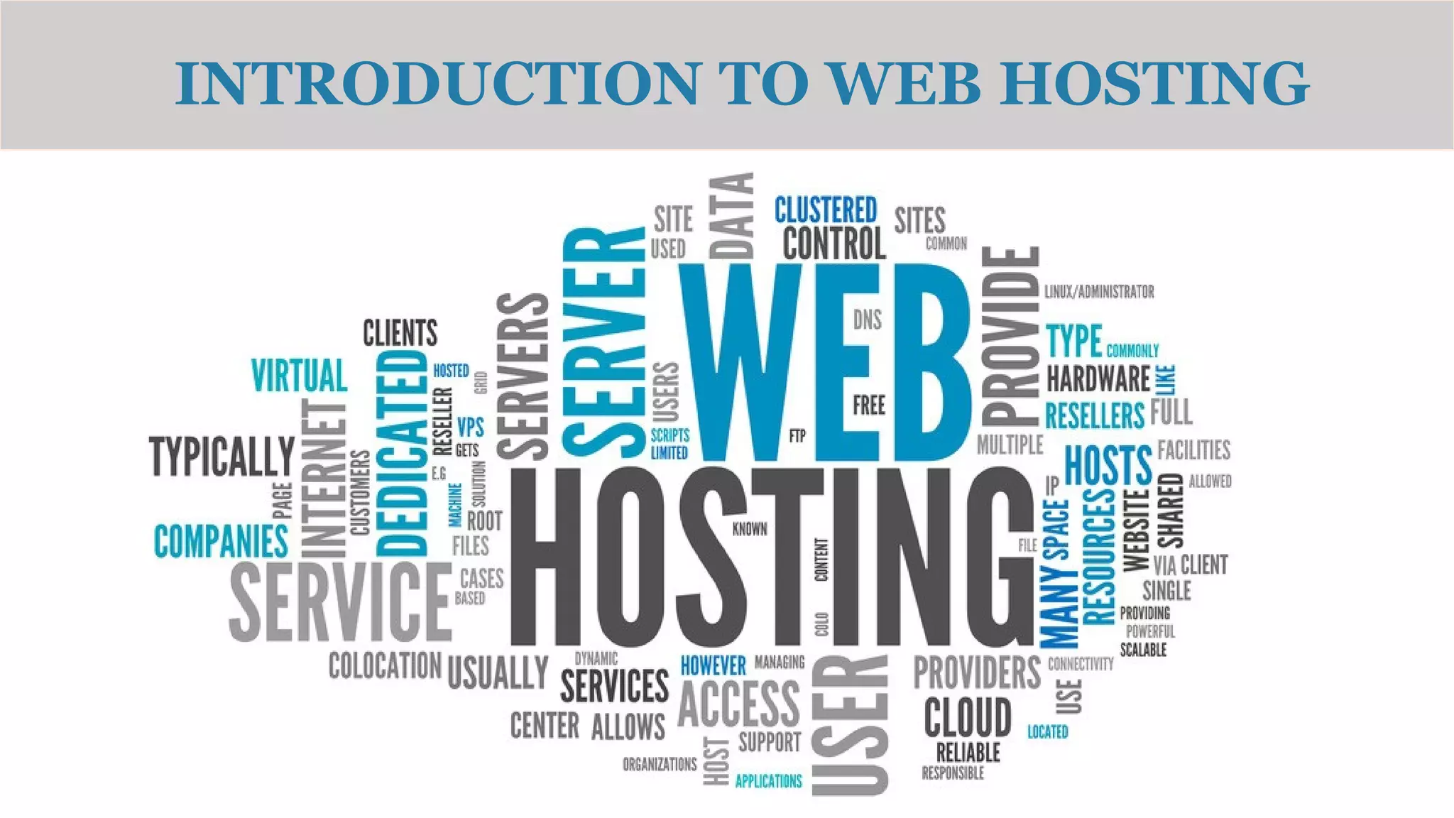 Introduction to Web Hosting. | PPT