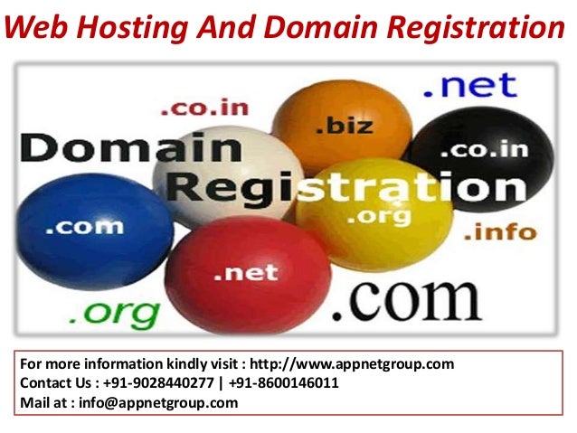 Web hosting and domain registration