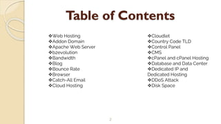 Web Hosting Terms Explained | PPT