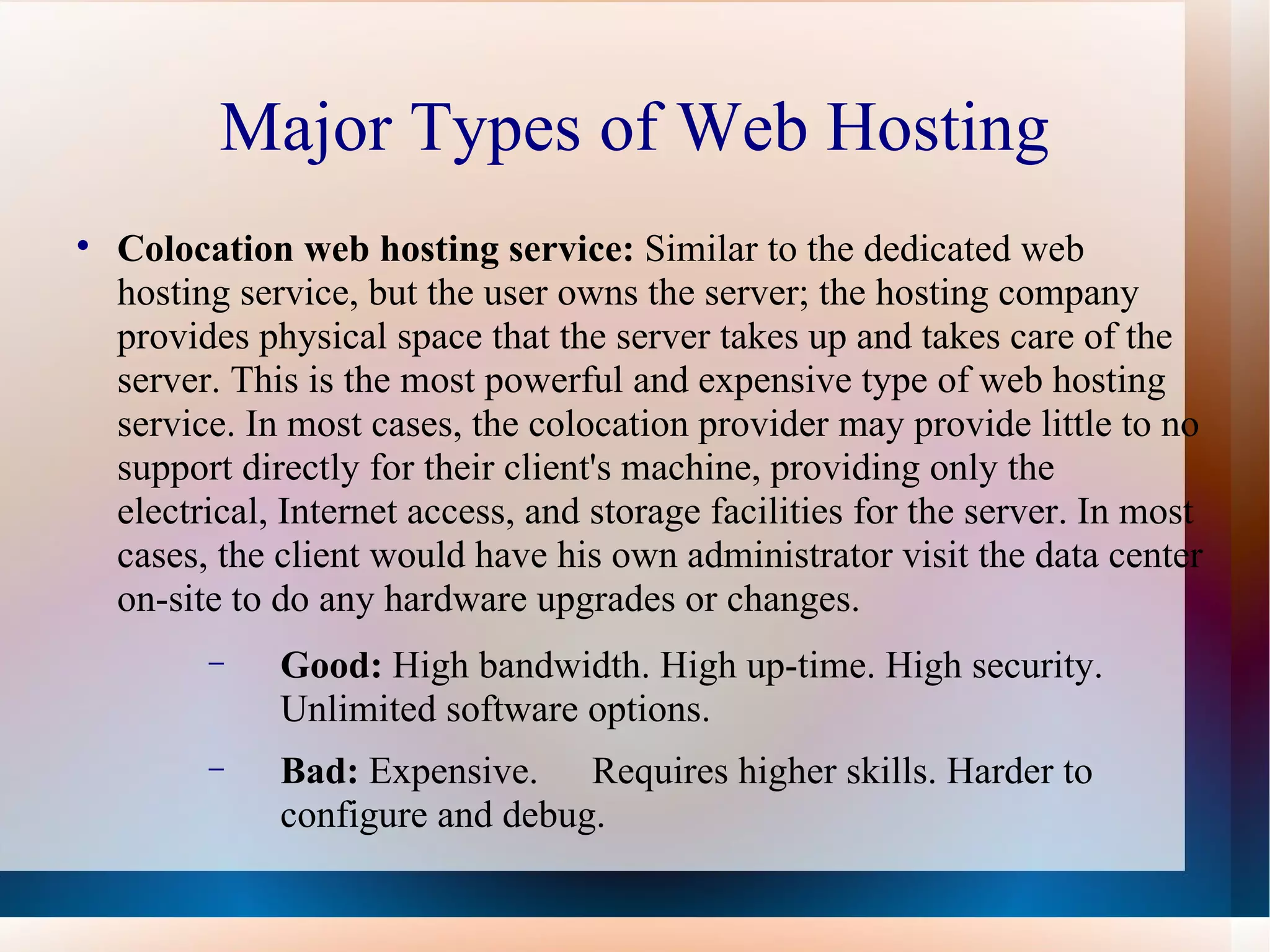 Basic Lecture on Domains and Webhosting | PPT