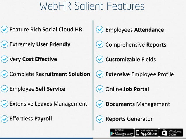WebHR | Social Online HR Software | PPT