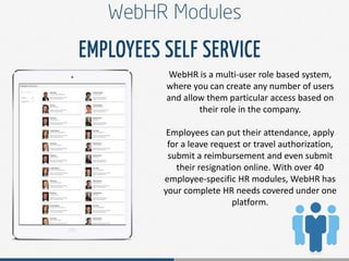 WebHR | Social Online HR Software | PPTX