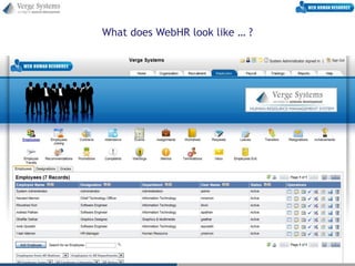 WebHR Presentation | PPT