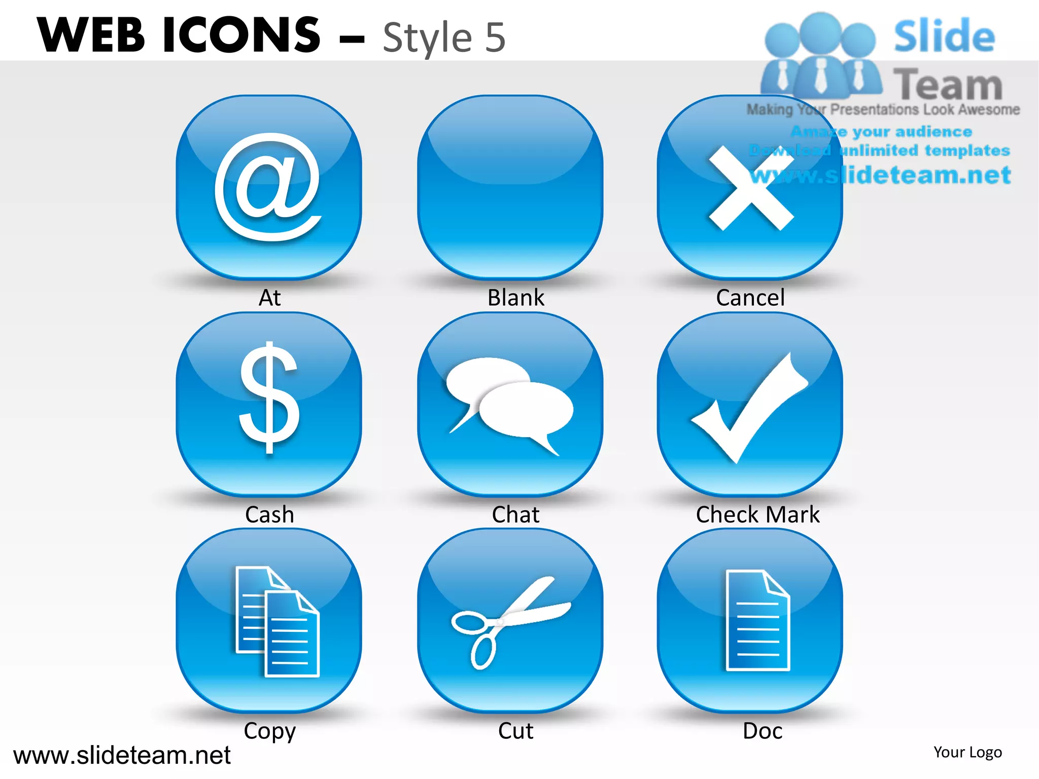 Web icons tools user undo design 5 powerpoint ppt slides. | PPT