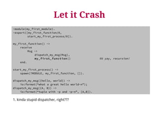 Introduction to Erlang/(Elixir) at a Webilea Hands-On Session | PPT