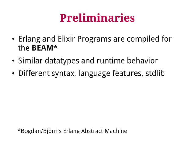 Introduction to Erlang/(Elixir) at a Webilea Hands-On Session | PPT