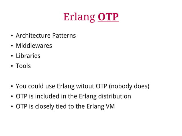 Introduction to Erlang/(Elixir) at a Webilea Hands-On Session | PPT