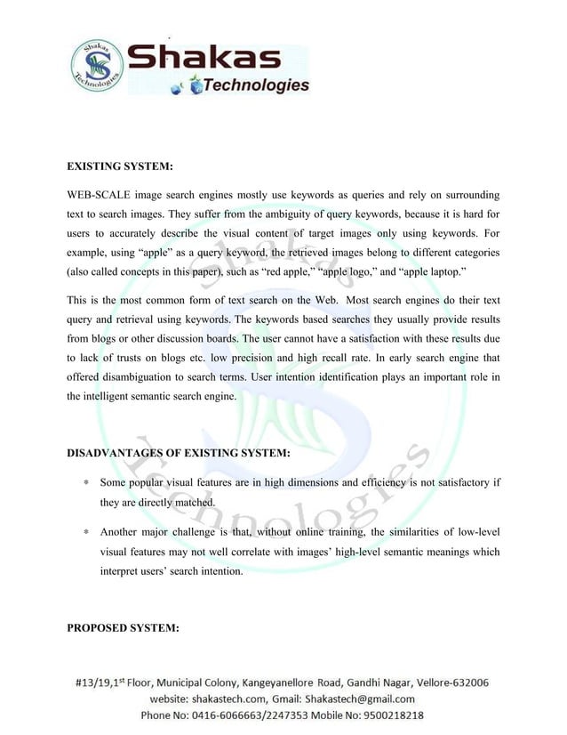 WEB IMAGE RE-RANKING USING QUERY-SPECIFIC SEMANTIC SIGNATURES | PDF