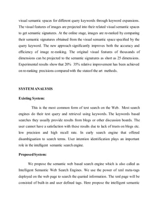 2014 IEEE DOTNET DATA MINING PROJECT Web image re ranking using query-specific semantic ...