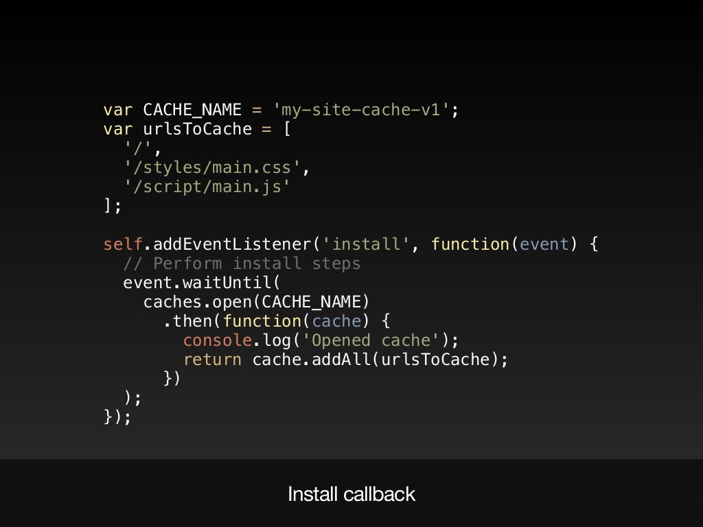 Self Addeventlistener Fetch Function Event { Event Respondwith