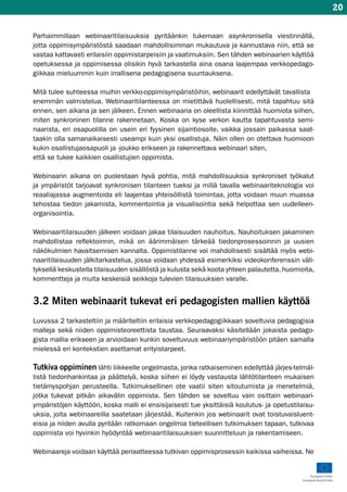 Webinaarien pedagoginen selvitysraportti (Raportti) | PDF