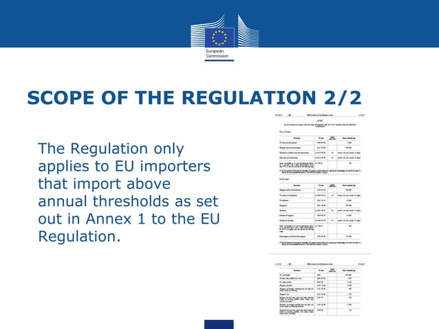 EU regulation: history, aim, due diligence | PPT