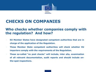 EU regulation: history, aim, due diligence | PPTX