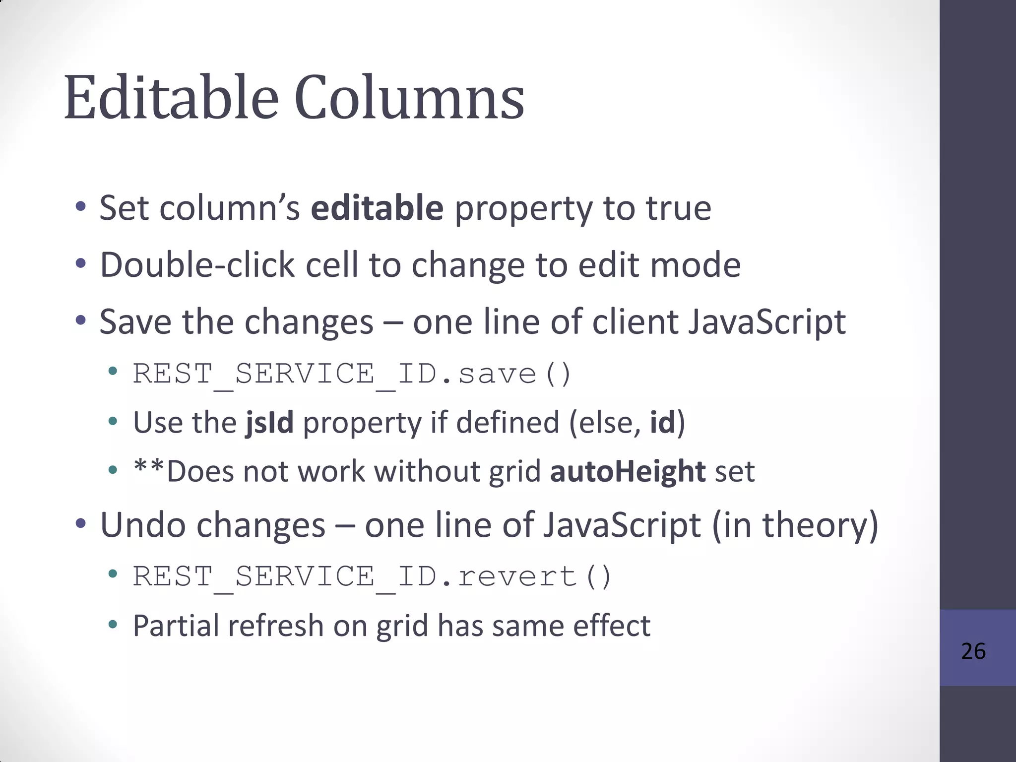 Dojo Grids in XPages | PPT