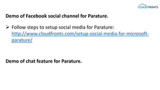 Service Module in CRM with Parature | PPT