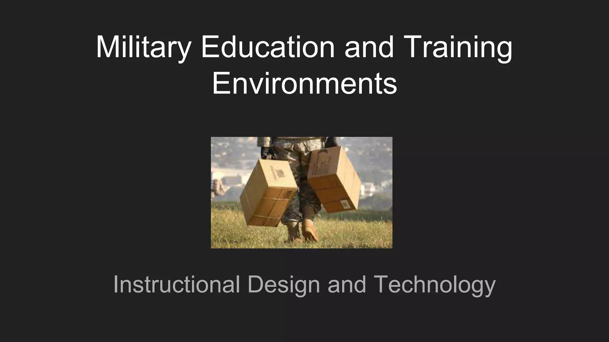 Webinar: Military Education and Training | PPTX