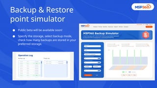 Storage 101: A Deep Dive into Cloud and Local Storage With MSP360 | PPTX