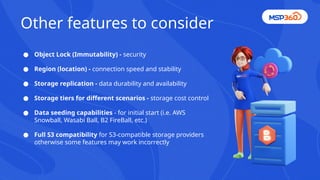 Storage 101: A Deep Dive into Cloud and Local Storage With MSP360 | PPTX