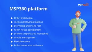 Getting Started with the MSP360 Platform | PPT