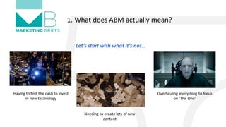 ABM & The chamber of Marketing Secrets | PPT