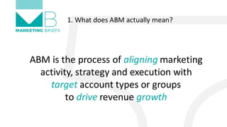 ABM & The chamber of Marketing Secrets | PPT