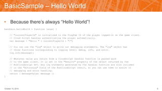 PlayFab Advanced Cloud Script | PPTX