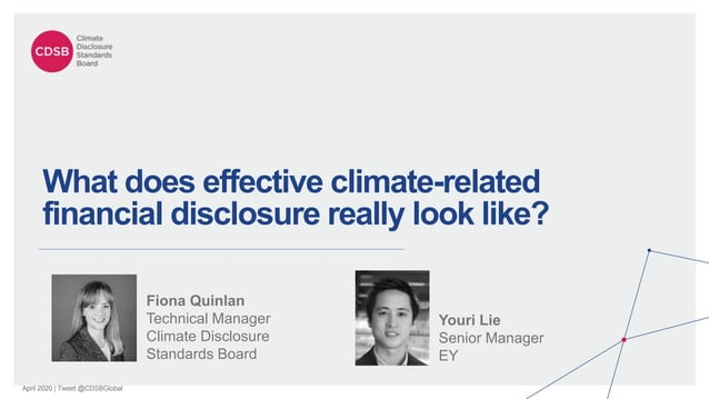Webinar: What does climate-related financial disclosure really look ...