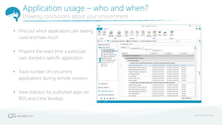 Application usage monitoring with SysKit | PPT