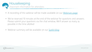 Application usage monitoring with SysKit | PPT