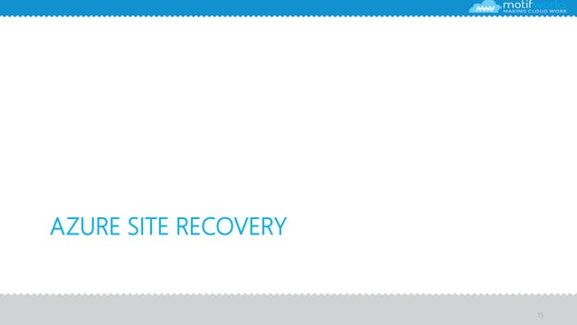 Disaster Recovery Planning using Azure Site Recovery | PPTX | Cloud ...