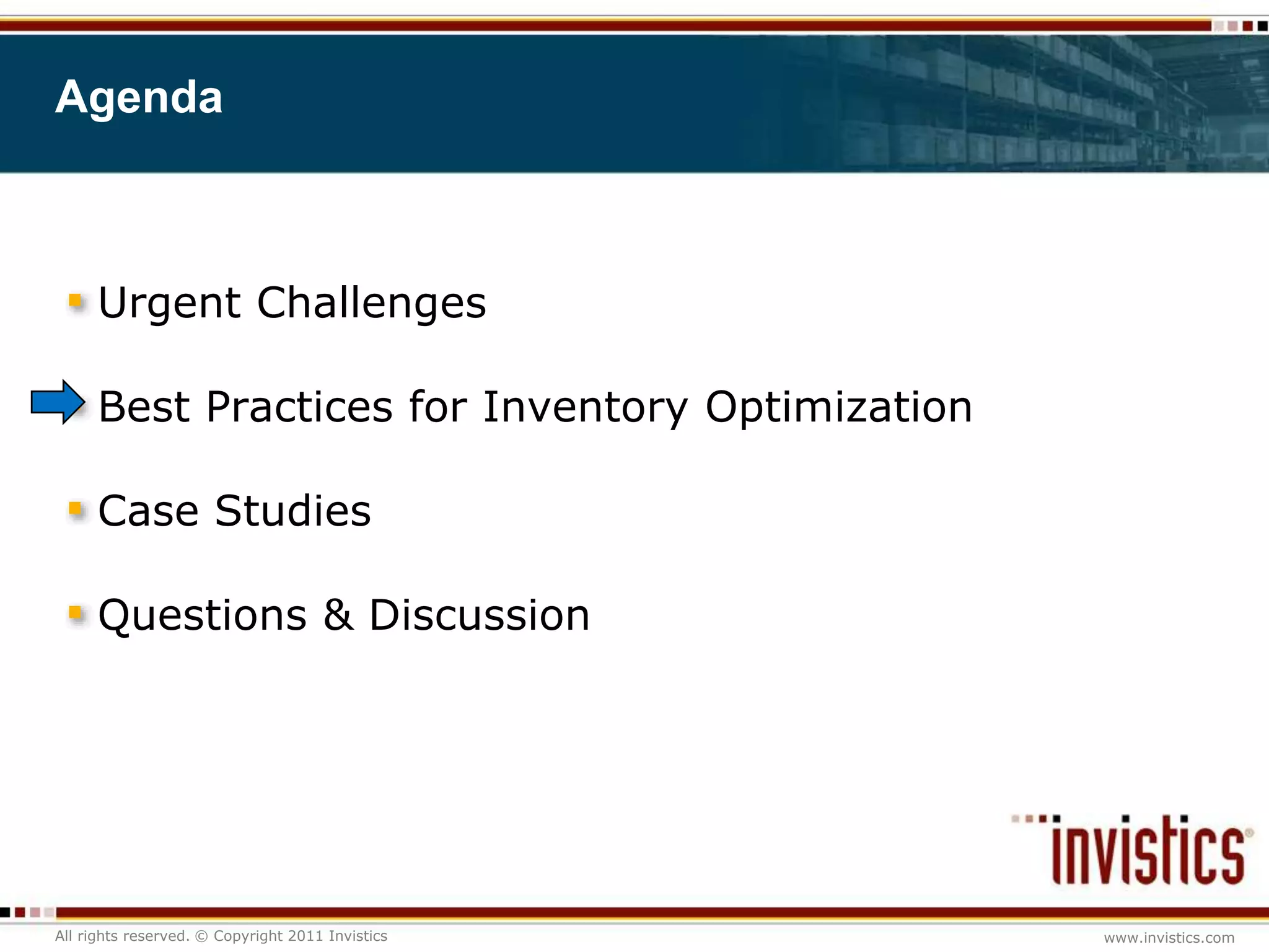 Best practices for inventory optimization - a webinar offered by ...